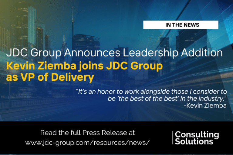 Industry Veteran Kevin Ziemba Joins JDC Group as VP of Delivery – JDC Group